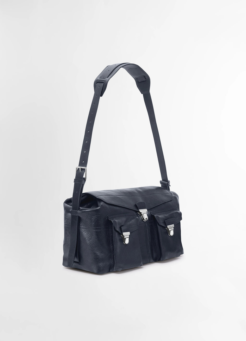 SNAKE-KNOT-WEEKEND-GEAR-TASCHE - Denim Blue - Glänzendes pflanzlich ...