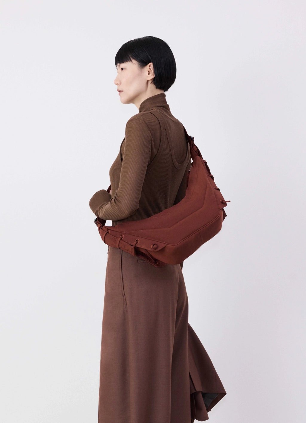 스몰 소프트 게임 백 - Cherry Mahogany - 나일론 캔버스 - 유니섹스 | LEMAIRE