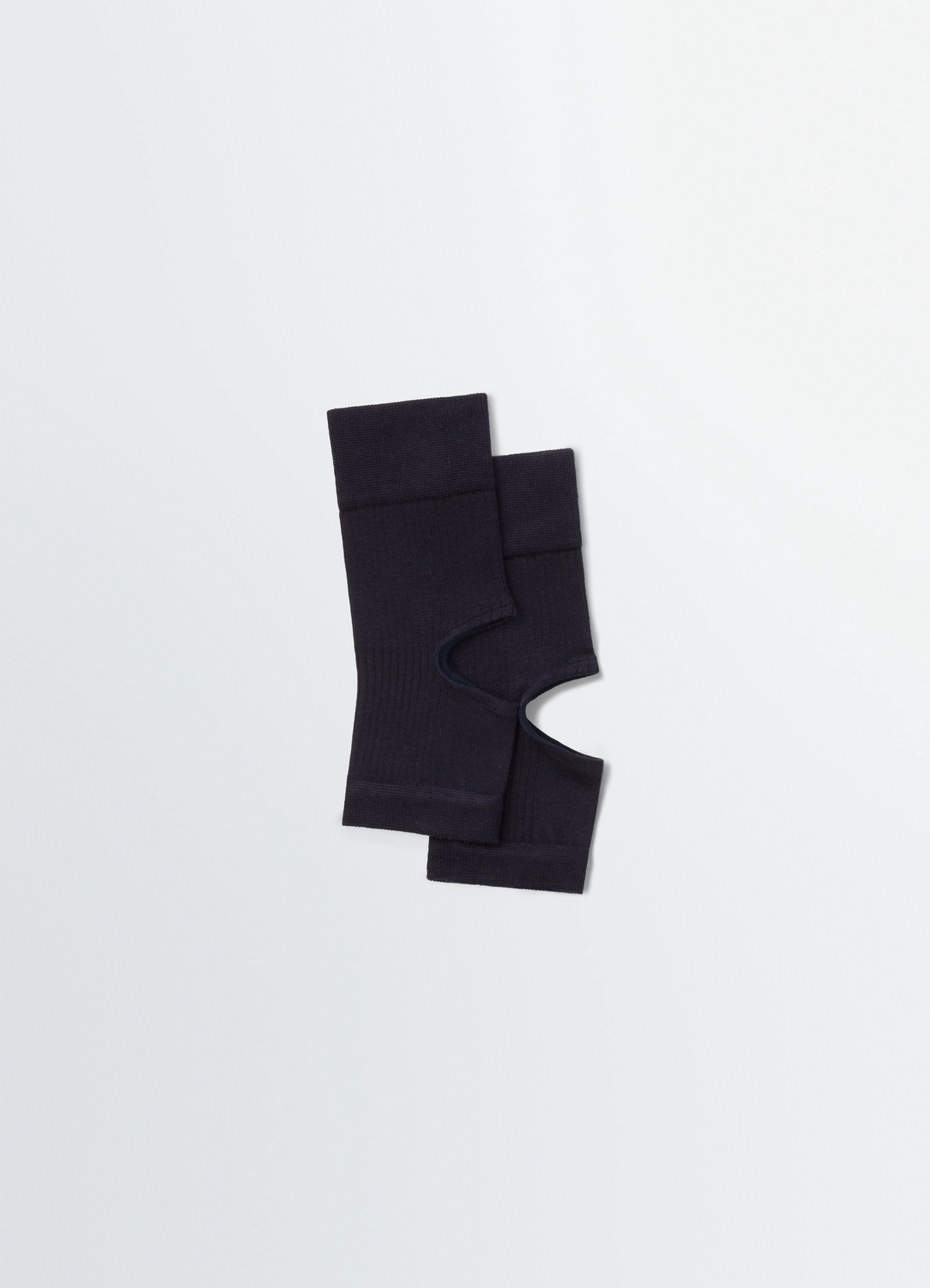CUT-OUT RIB GAITERS IN STRETCH VISCOSE SILK - Midnight - Stretch ...