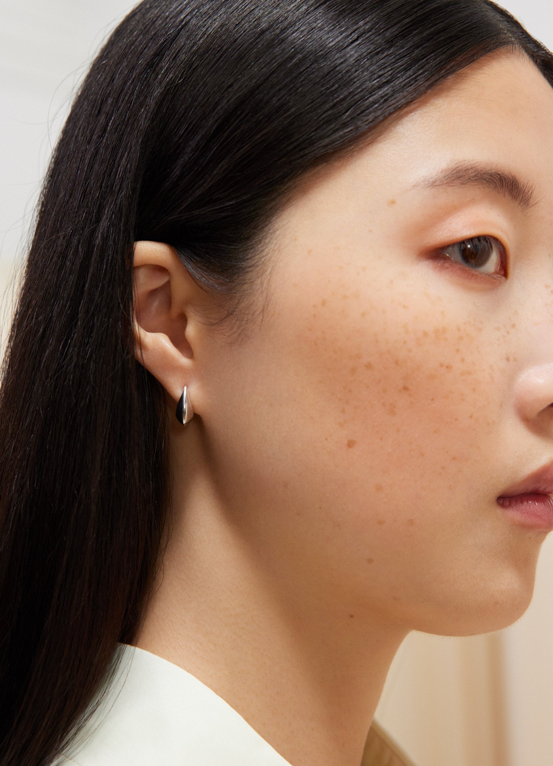 SILVER Micro drop earrings | LEMAIRE