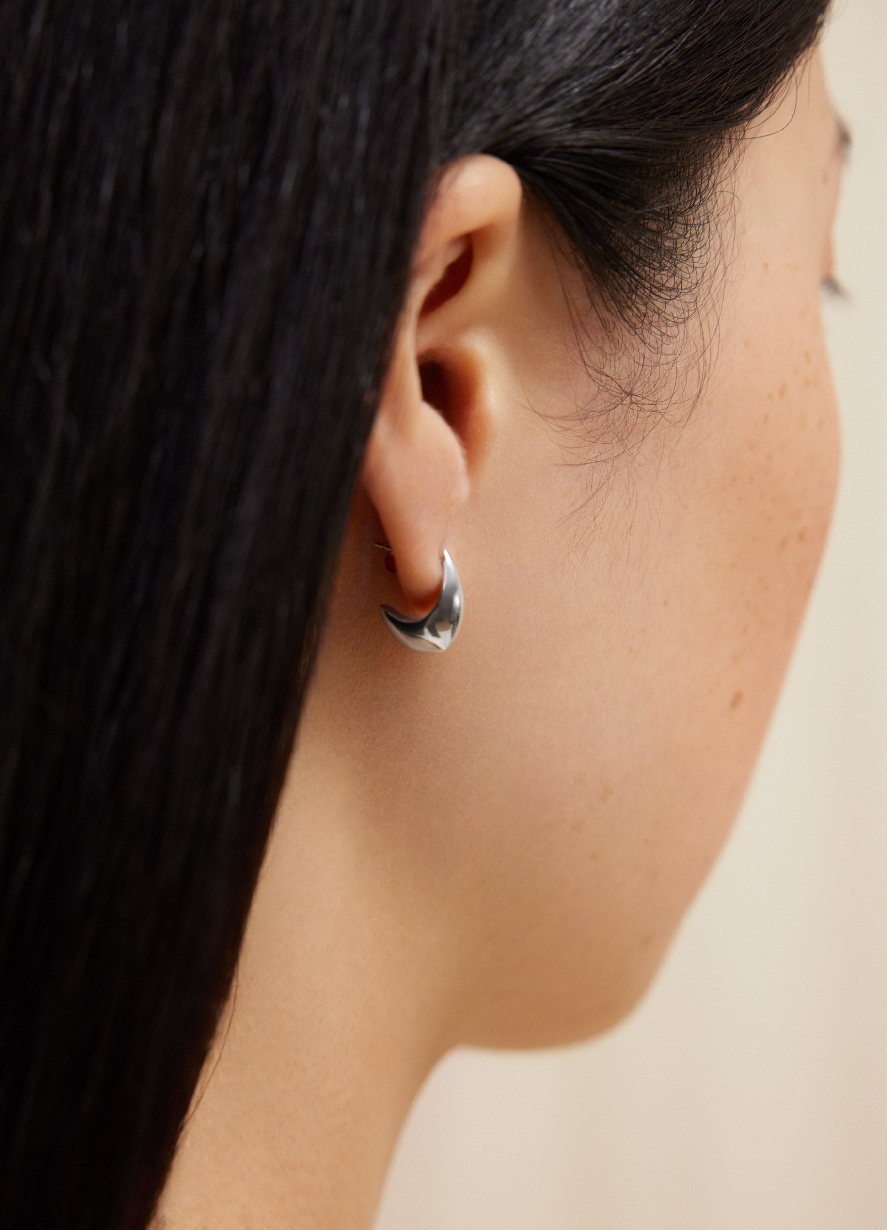 SILVER Micro drop earrings | LEMAIRE