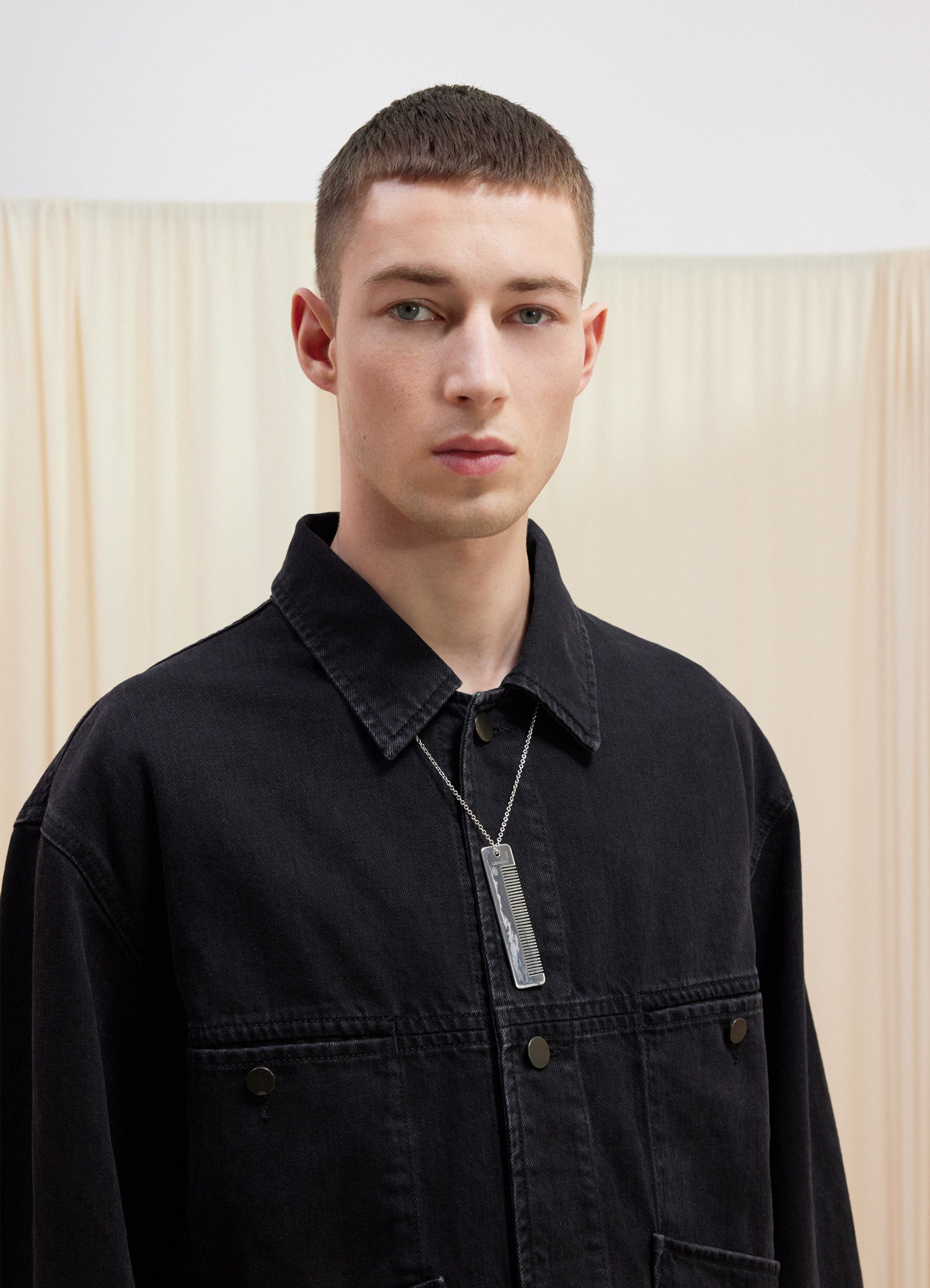 Short Drop Silver Earrings | LEMAIRE