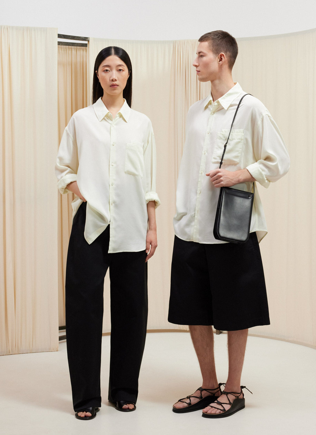 SILVER Micro drop earrings | LEMAIRE